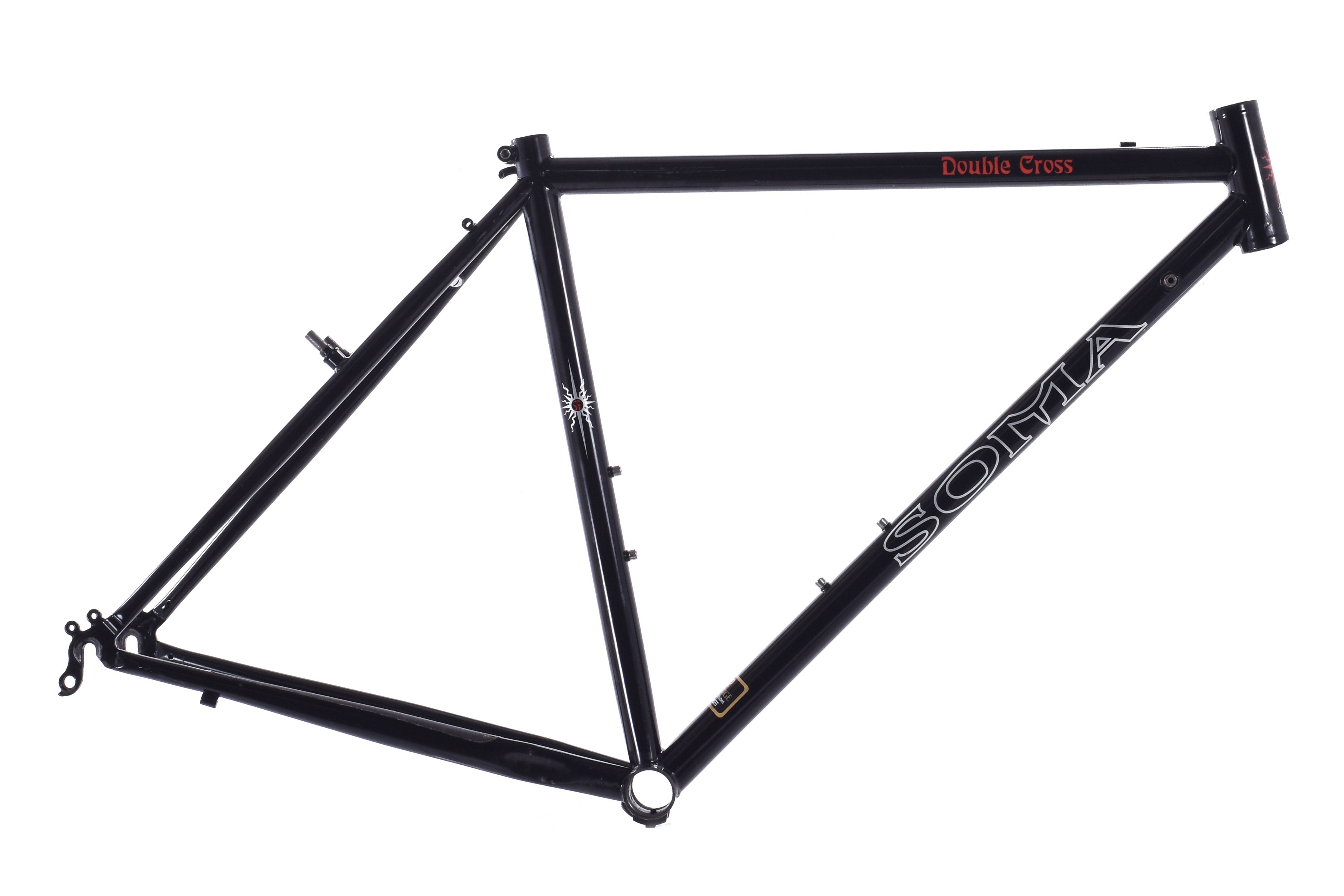 USED Soma Double Cross Canti Rim Brake 50cm Cyclocross Gravel Chromoly Steel Frame Black