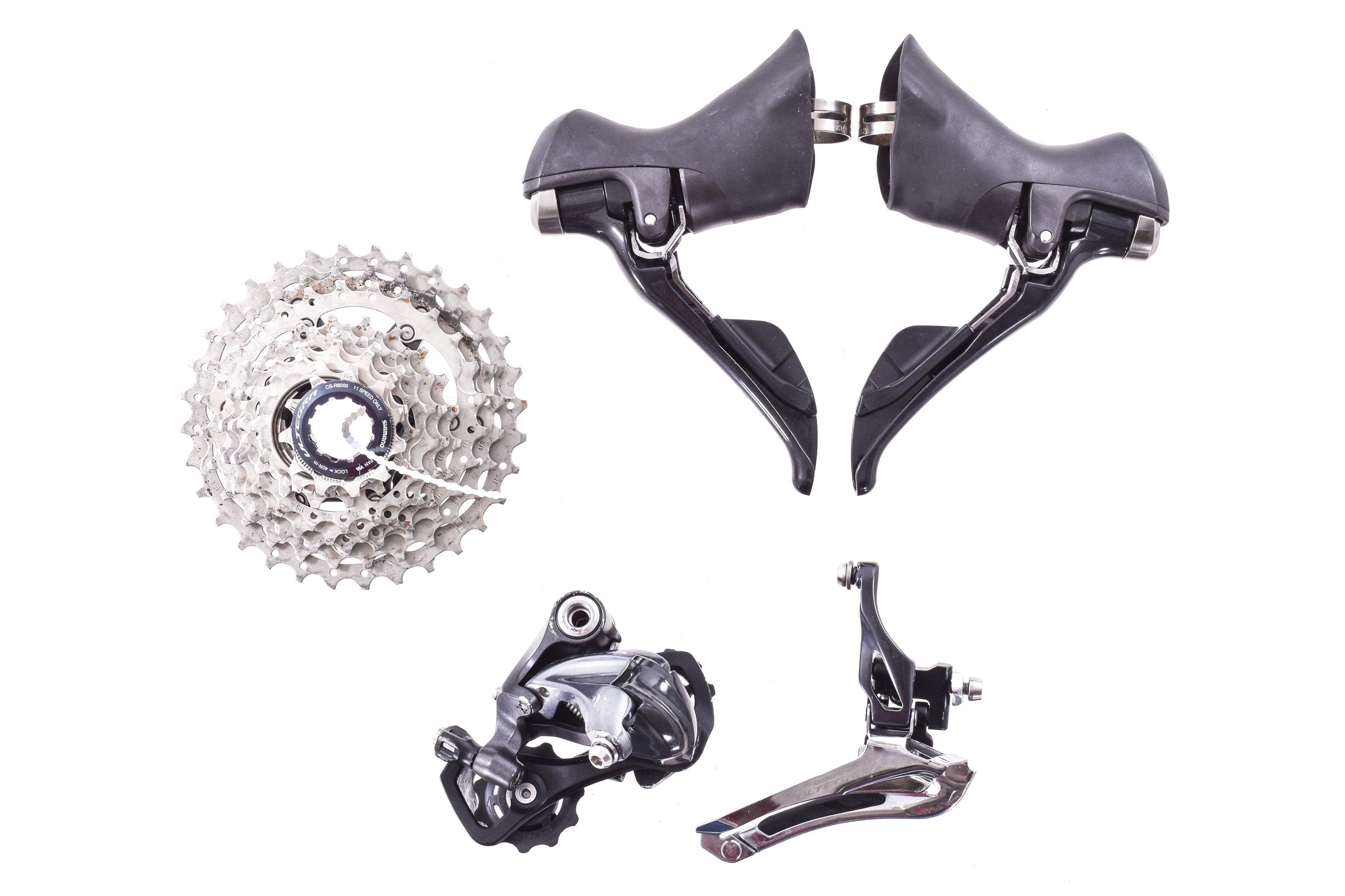 USED Shimano Ultegra 6800 2x11 speed Partial Groupset Shifters Deraill ...