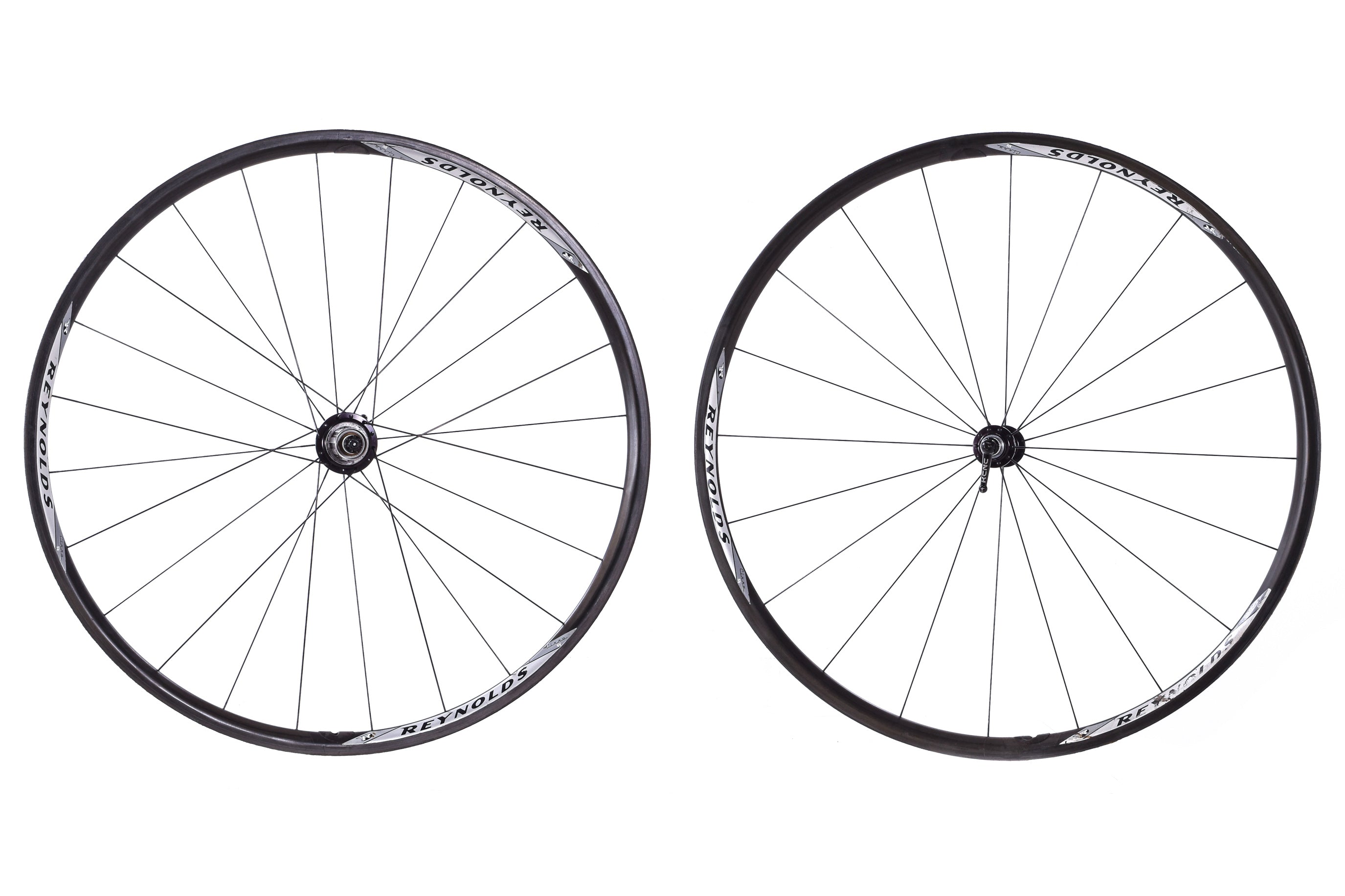 USED Reynolds Cirro SV Carbon 700C Road Rim Brake Tubular Wheelset Whi ...