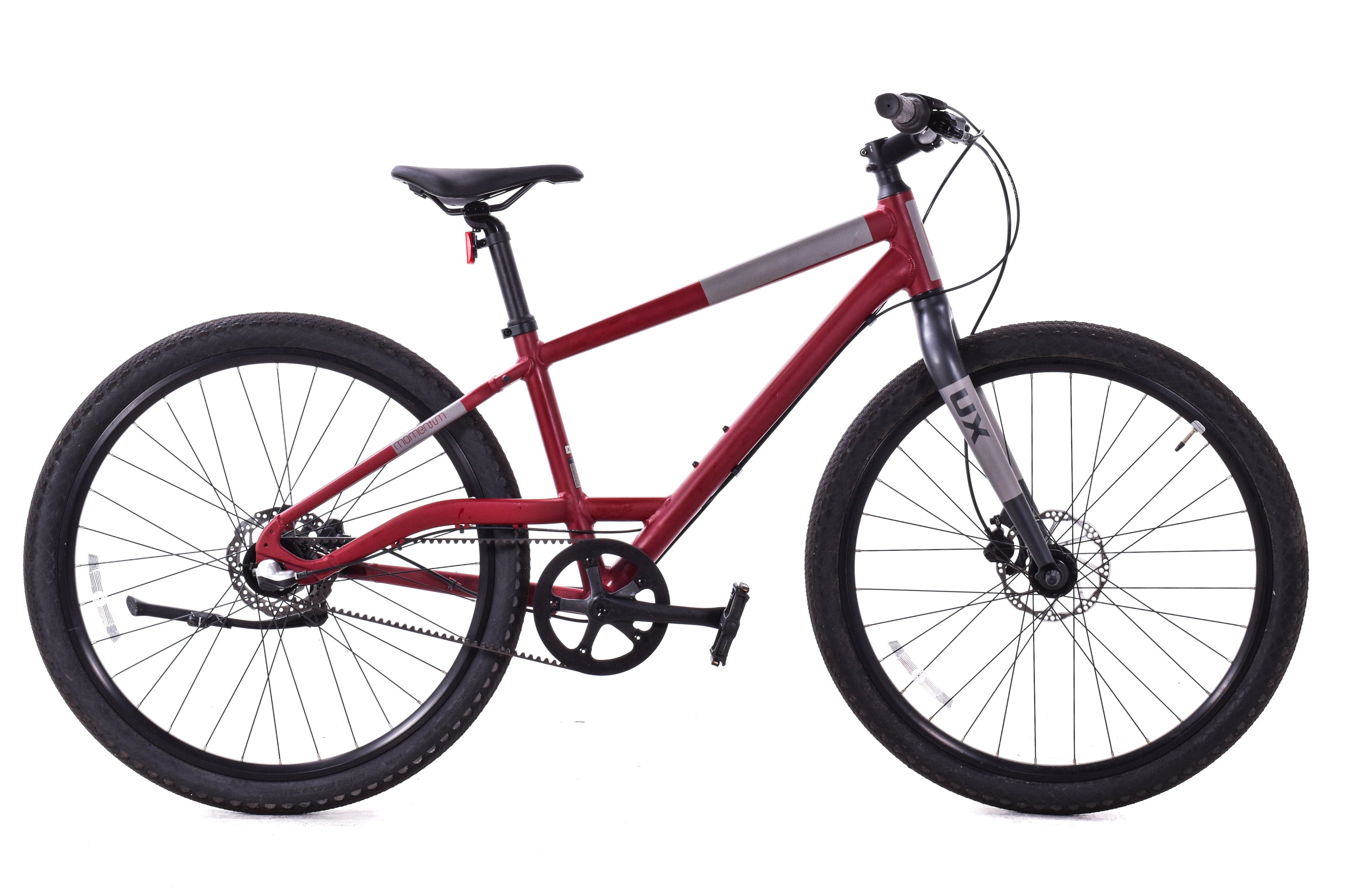 USED Momentum UX Hybrid Bike Small Red 3 speed Belt Drive Disc – Around ...