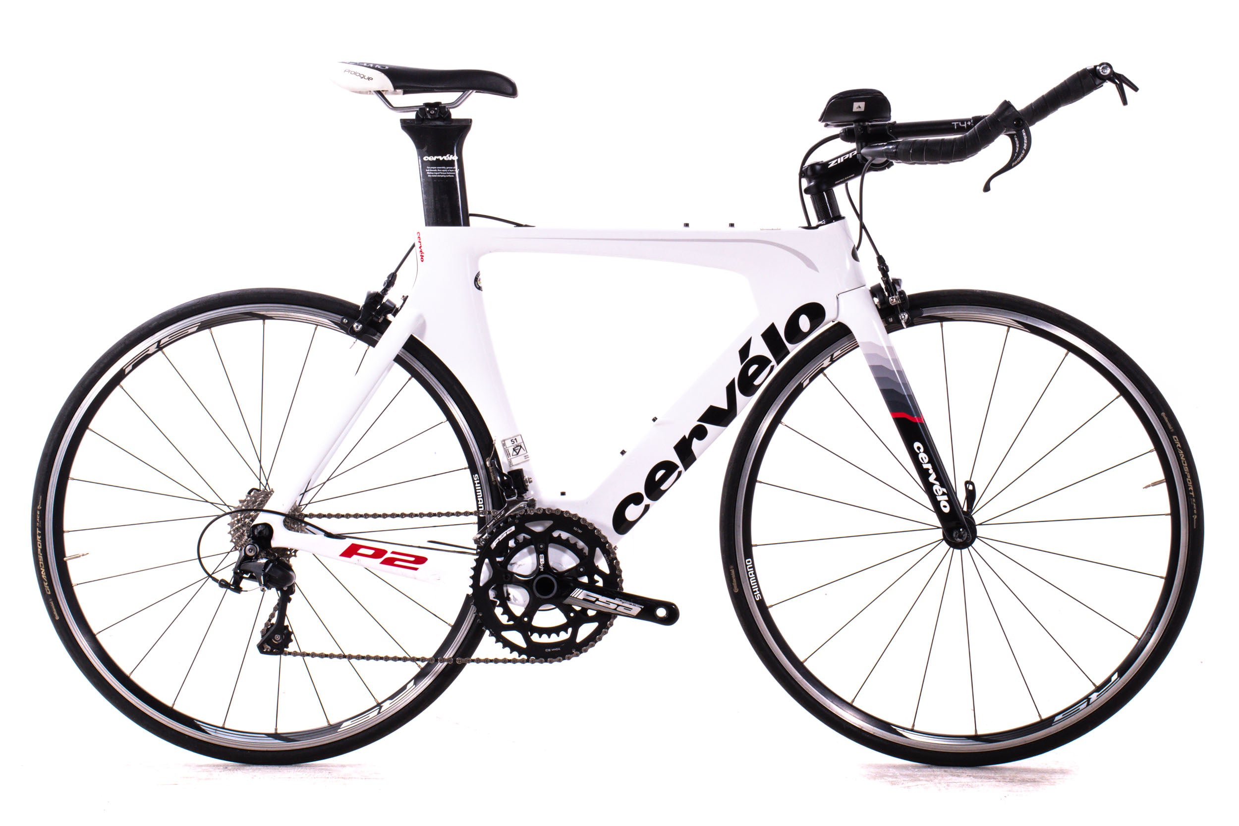 USED 2016 Cervelo P2 51cm Carbon Time Trial Bike Shimano 105 2x11 spee ...