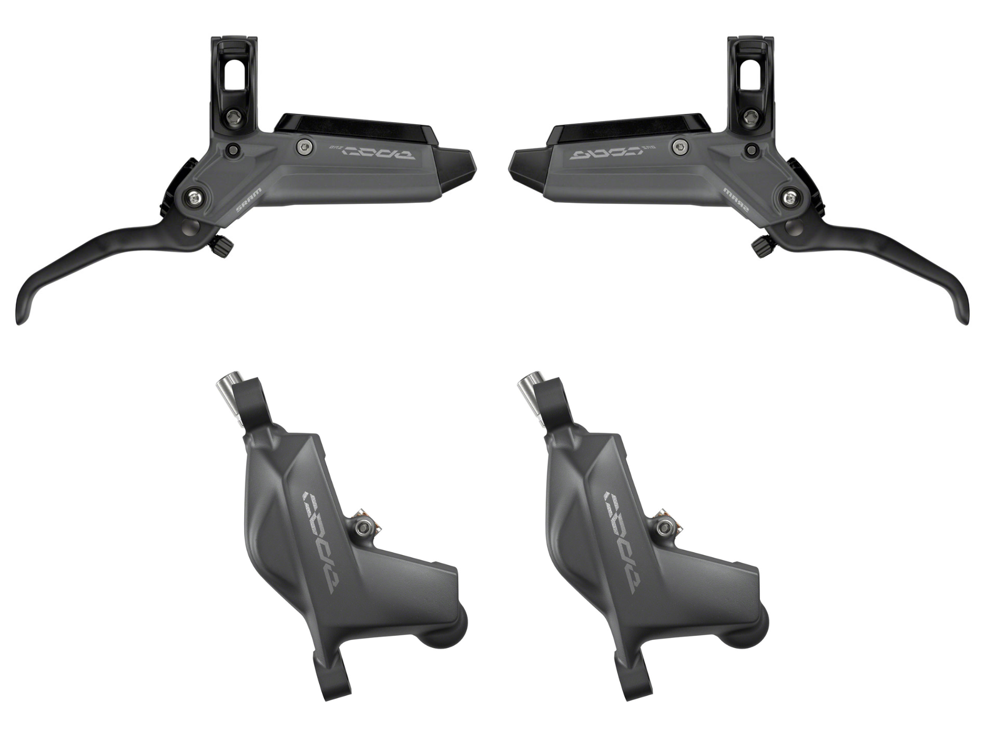 NEW SRAM Code Bronze Stealth 4-Piston Disc Brake and Lever - Front and ...