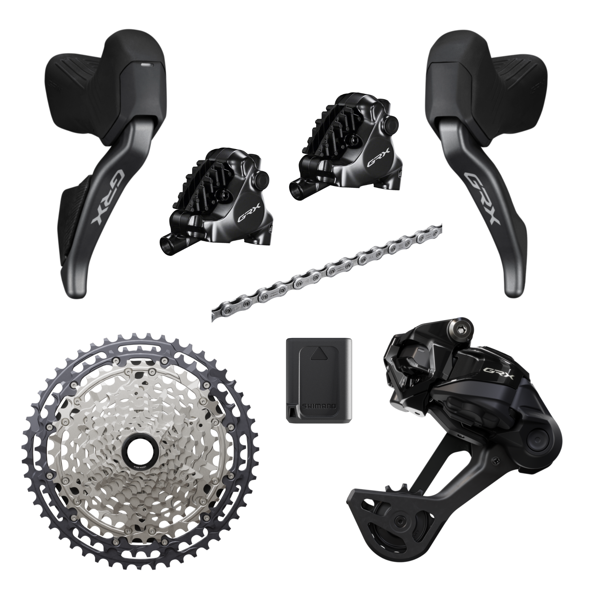 NEW Shimano GRX RX827 1x12 Di2 Electronic Groupset - Gravel, All-Road ...